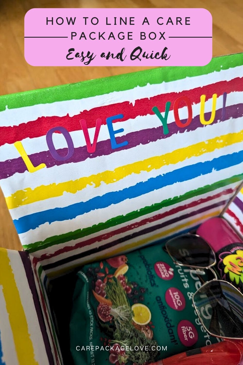 The Easiest Way to Decorate Care Packages