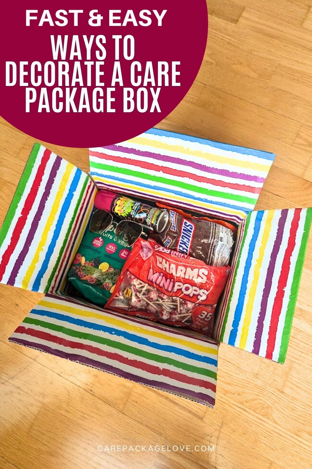 The Easiest Way to Decorate Care Packages